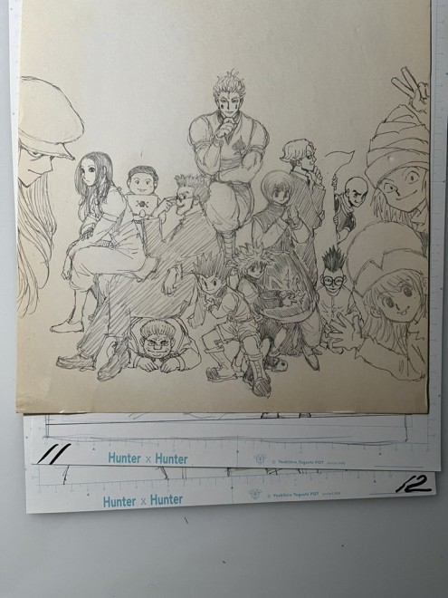 Yoshihiro Togashi Shares Rough Sketch for “HUNTER×HUNTER” Chapter 414 ...