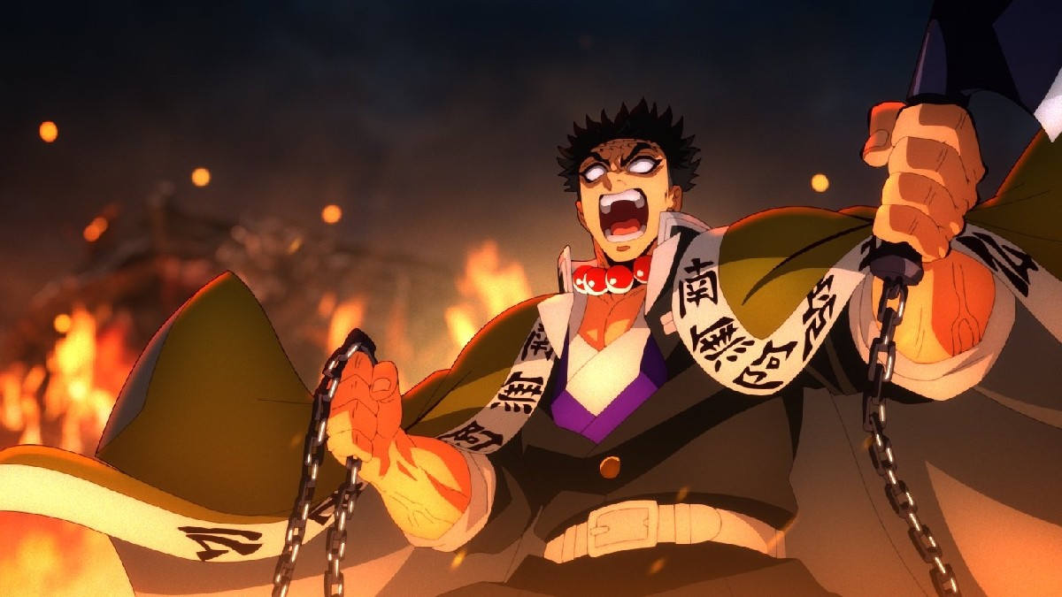 【Hashira GIF】 Demon Slayer: Gyomei's Incredible Strength! Battle Scene ...