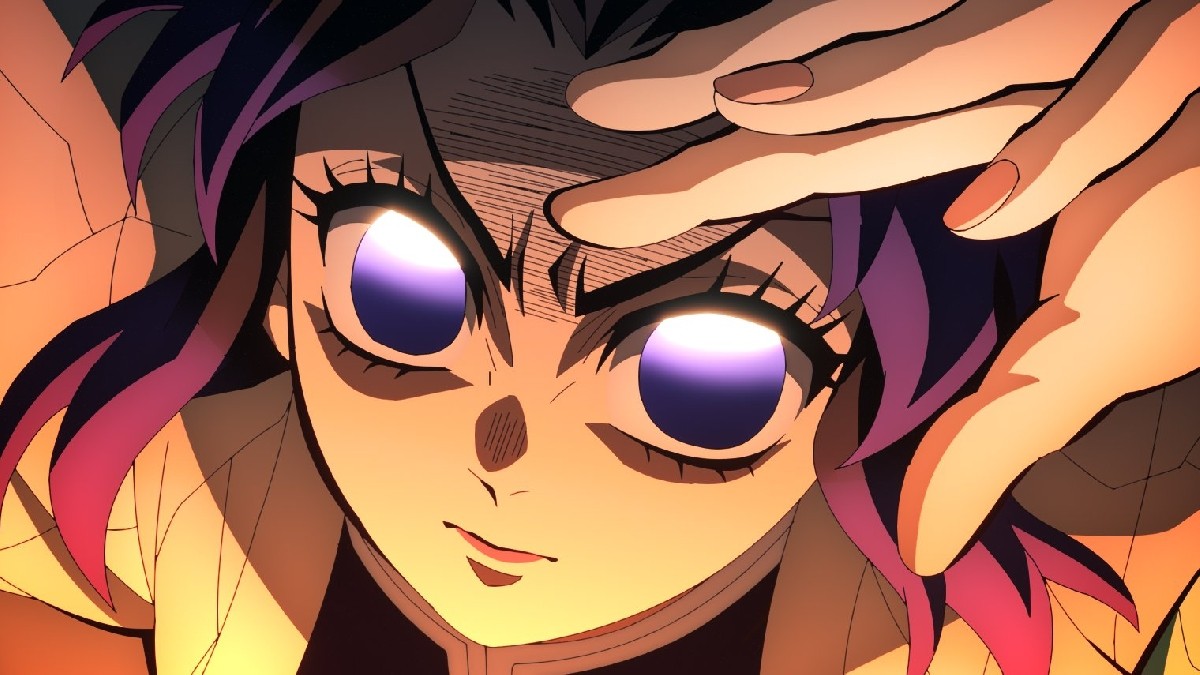 【The Insect Hashira】 Demon Slayer: Shinobu's Anxious Look as She Falls ...