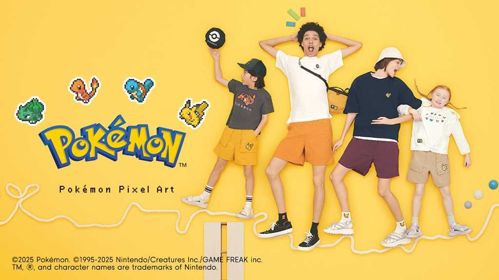 GU Launches New Pokémon Collection Featuring Pixel Art of Encounters ...