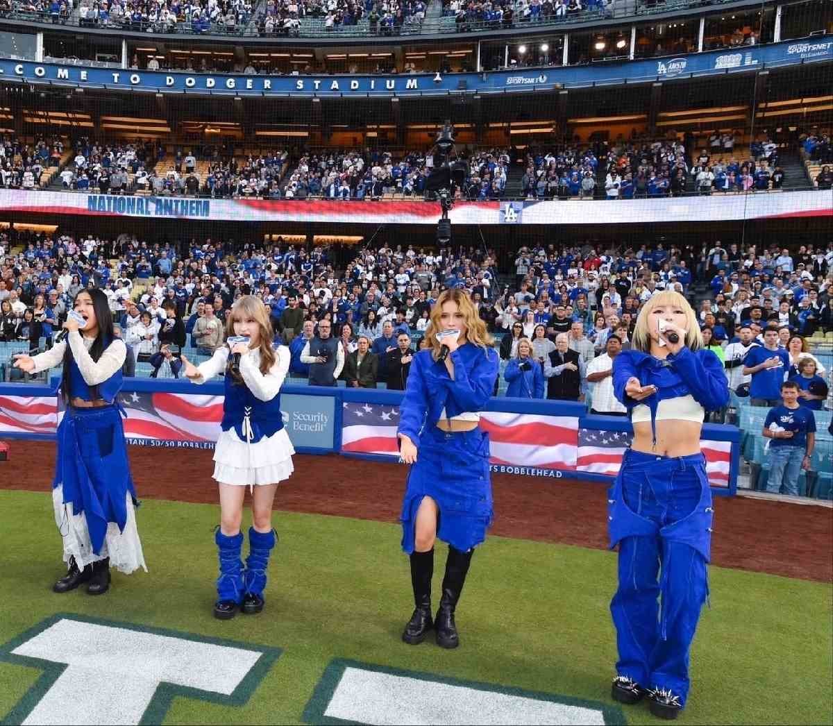 YOSHIKI-Produced Vocal Group Bi-ray Performs the U.S. National Anthem at MLB Game Before ...