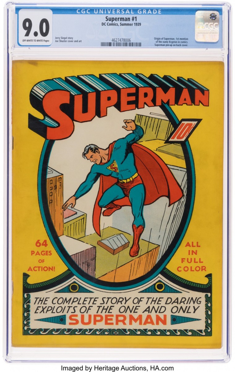 Superman No 1 Sells for 9.12 Million Dollars A Historic Attic Discovery ...
