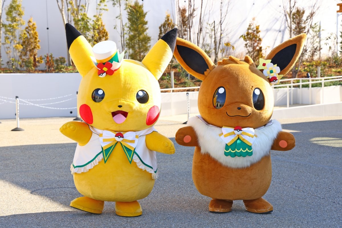 PokéPark Kanto Officially Opens: Pikachu and Eevee Join Ribbon Cutting ...