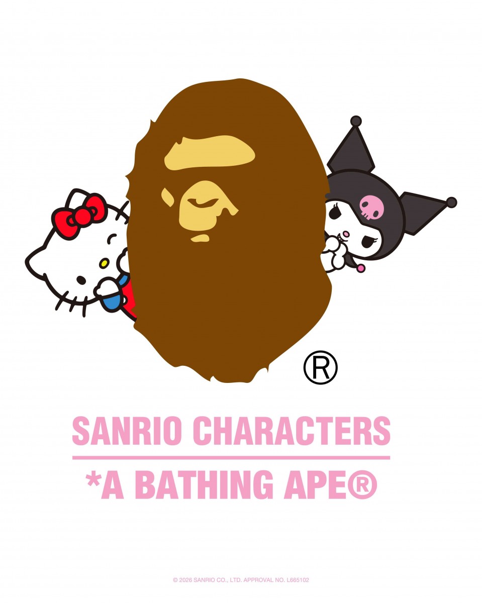 BAPE x Sanrio Characters Collection Revealed: Kuromi and Hello Kitty ...